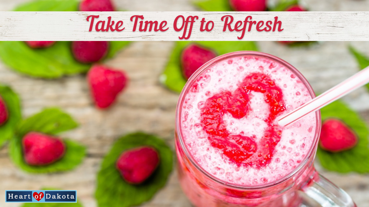 Make taking time off to refresh a part of your overall homeschool plan!