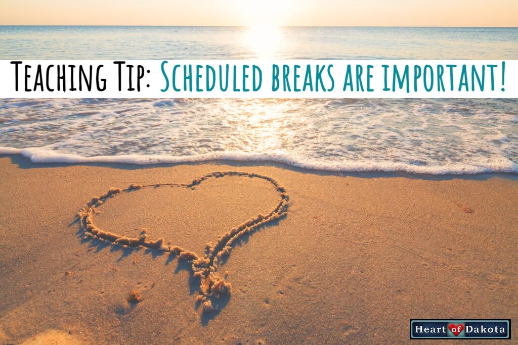Scheduled breaks are important!