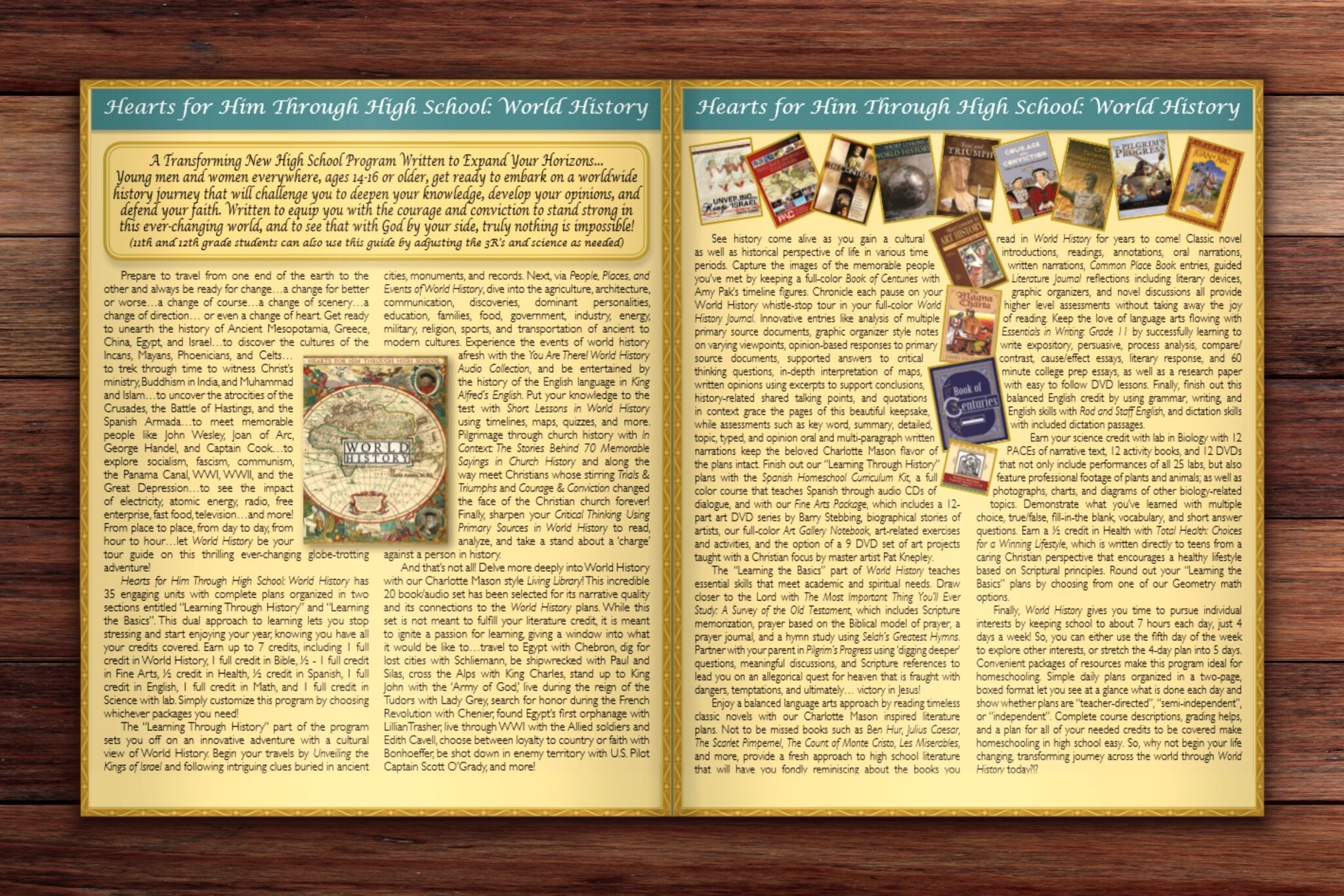 "World History" Homeschool Curriculum for Ages 14-16