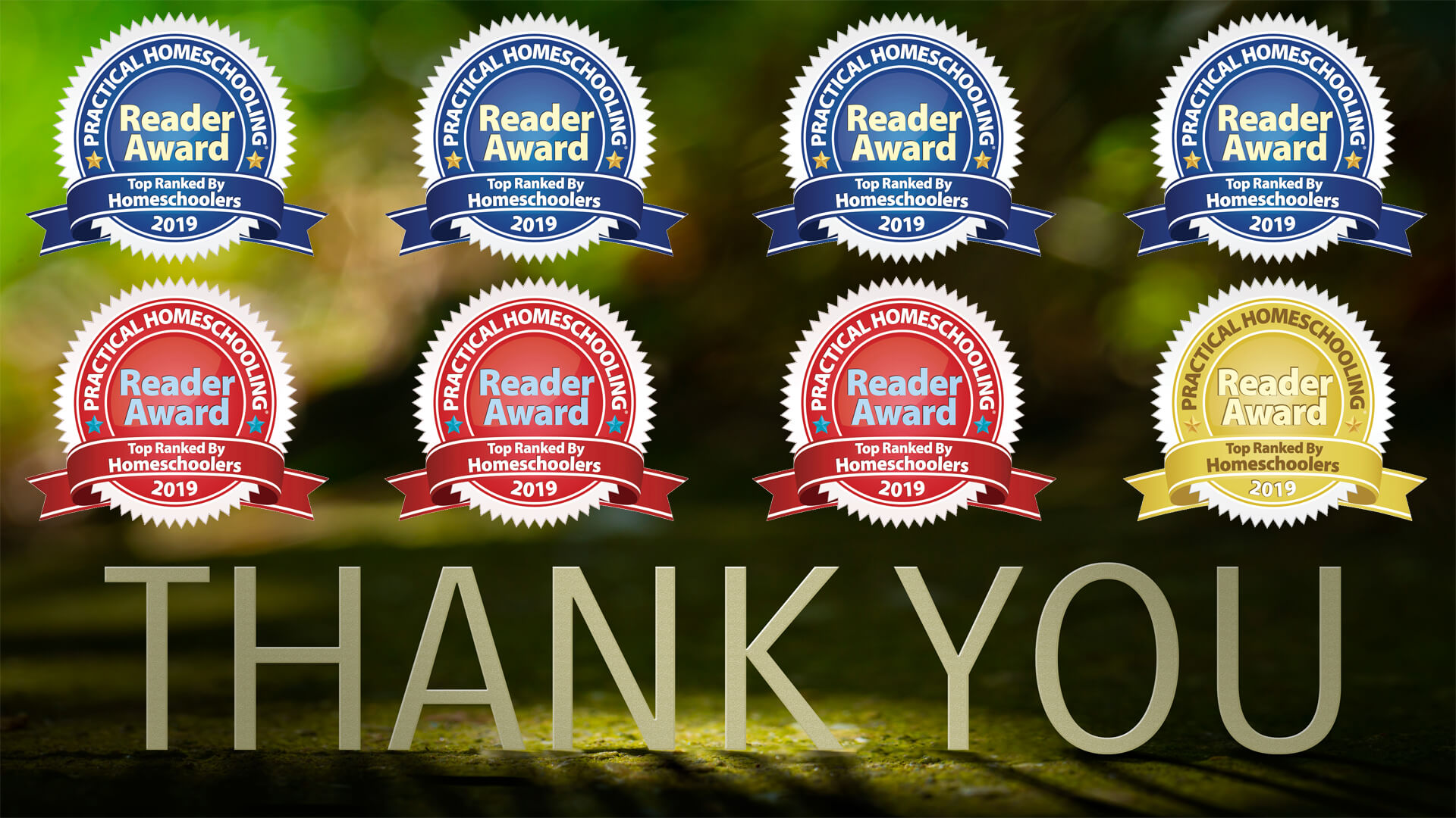 Thank you for voting for us in the 2019 Practical Homeschooling Awards ...