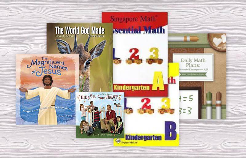 Level K Basic Package with Singapore Math - Heart of Dakota Christian Homeschool Curriculum