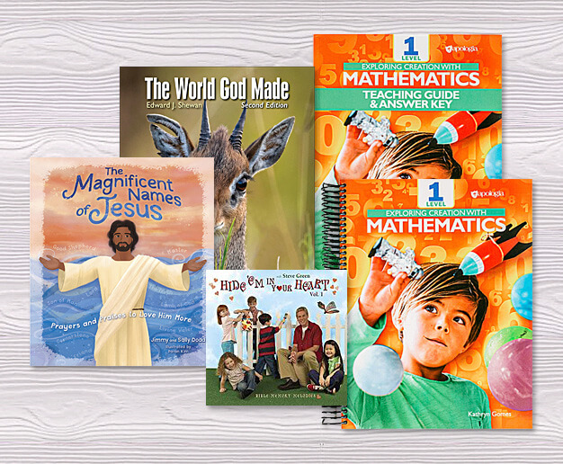Level 1 Basic Package with Apologia Math - Heart of Dakota Christian Homeschool Curriculum
